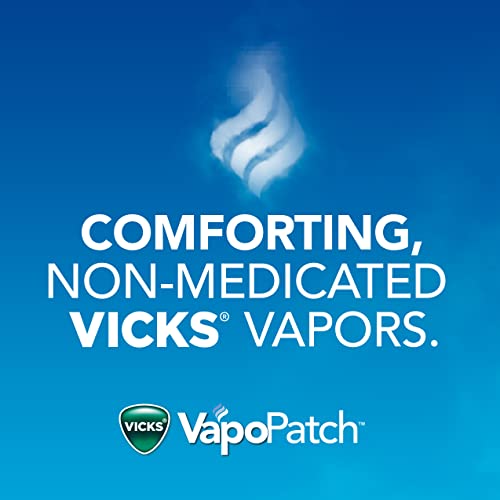 Vicks VapoPatch, Wearable Mess-Free Aroma Patch, Soothing & Comforting Non-Medicated Vicks Vapors, For Adults & Children Ages 6+, 5ct (2 pack)
