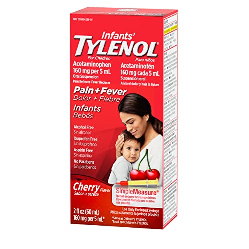 Infants' Tylenol Acetaminophen Liquid Medicine, Cherry, 2 fl. oz
