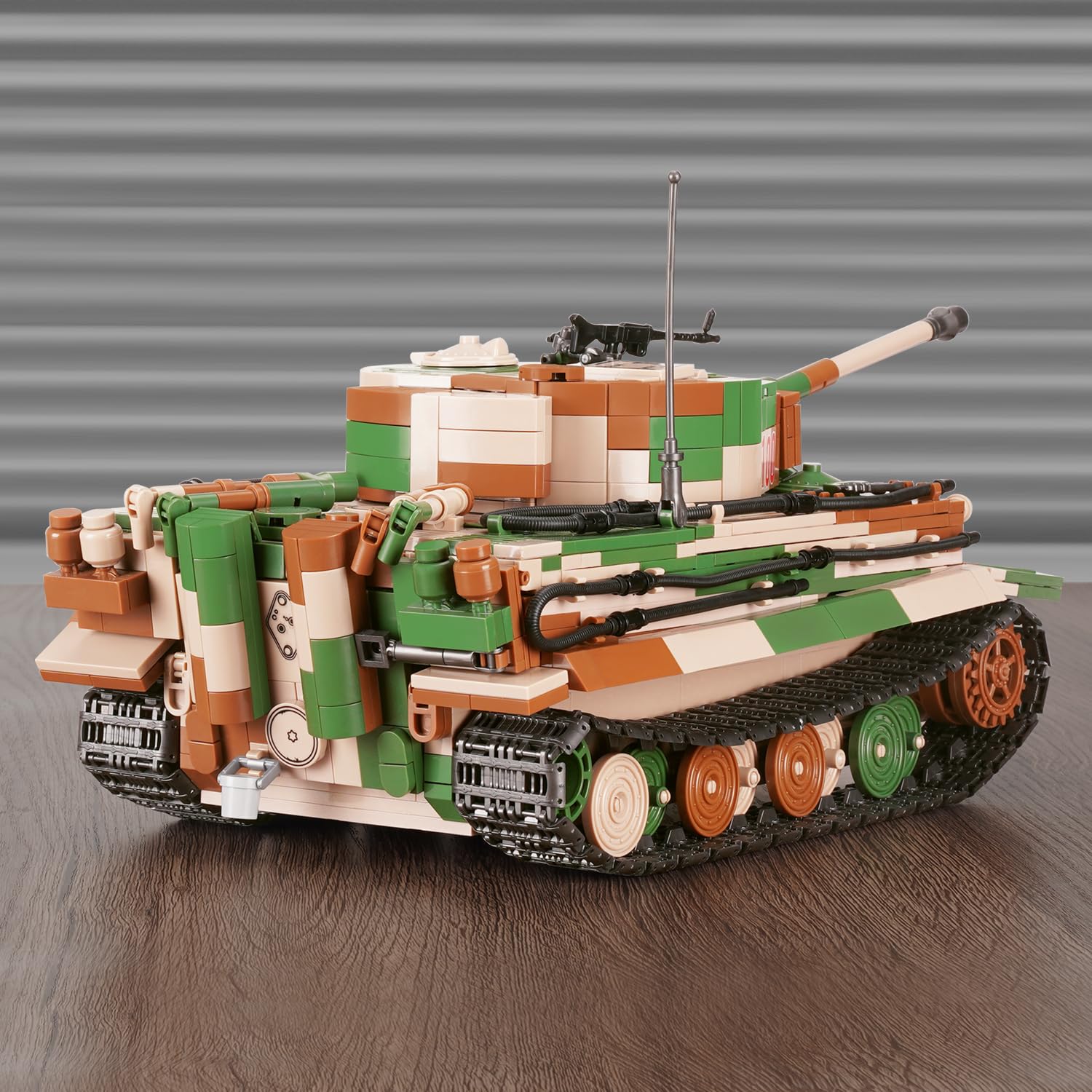 MISINI 100244 Technik Panzer Tank ,WWII-Militärpanzer Building Set,Tiger I Heavy Duty Tank,Military Construction Model Toy for Teen Gift Giving 2276pcs