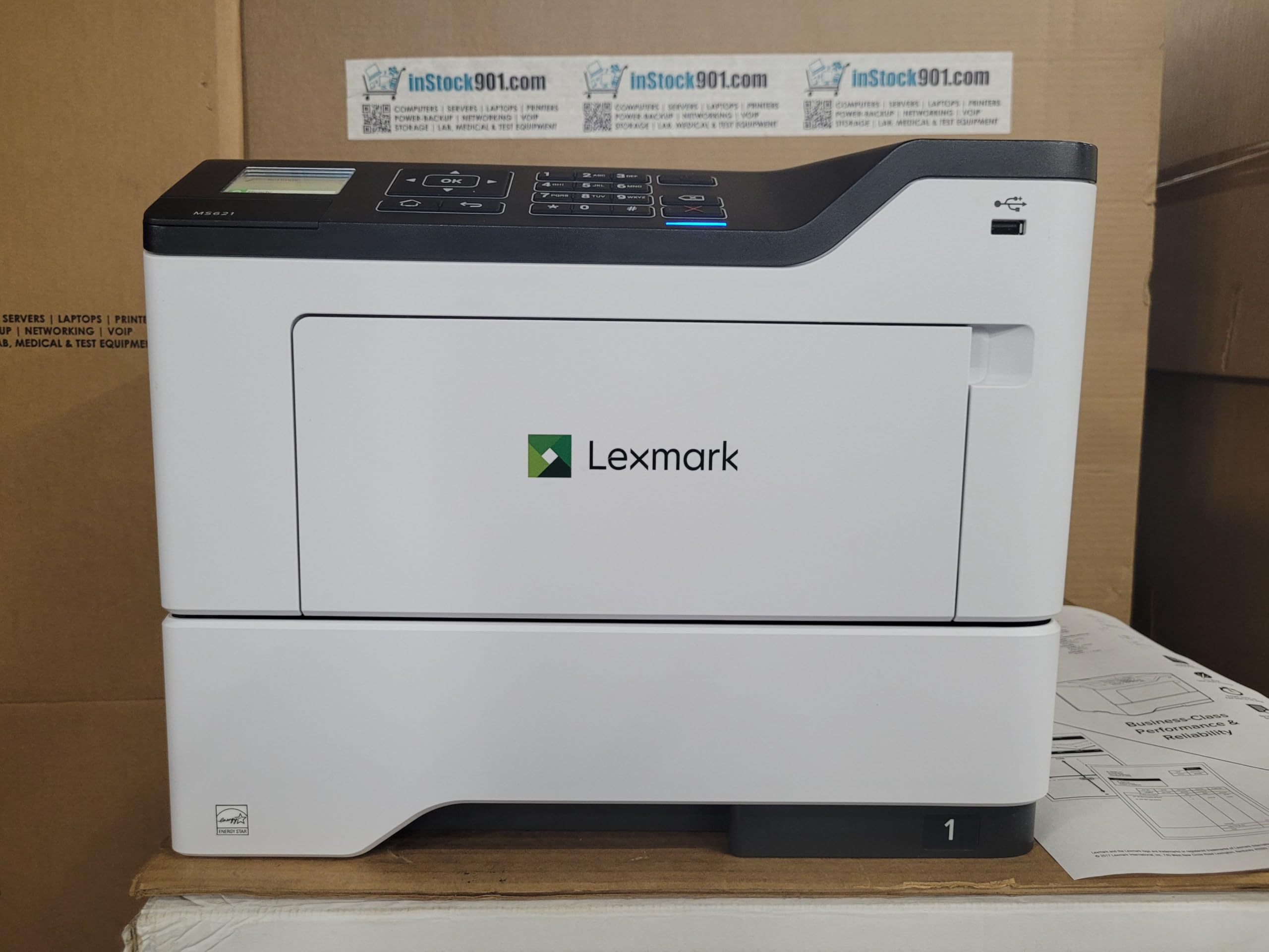 Lexmark MS621dn Monochrome Laser Printer