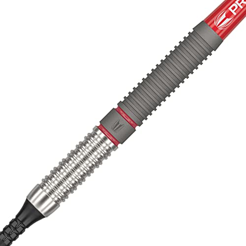 Target Darts Sync 10 20G 80% Tungsten Soft Tip Darts Set, Red, Silver and Black (SYNCSOFT)