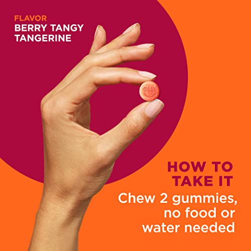 Olly Laser Focus Gummy 18 Day Supply Gummies Ginseng Alpha GPC B Vitamins Chewable Supplement, Berry Tangy Tangerine, 36 Count