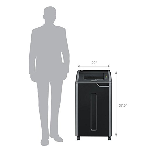 Fellowes Powershred 425Ci 100% Jam Proof Commercial Grade 30-Sheet Cross-Cut Paper Shredder, TAA Compliant (38425), Black