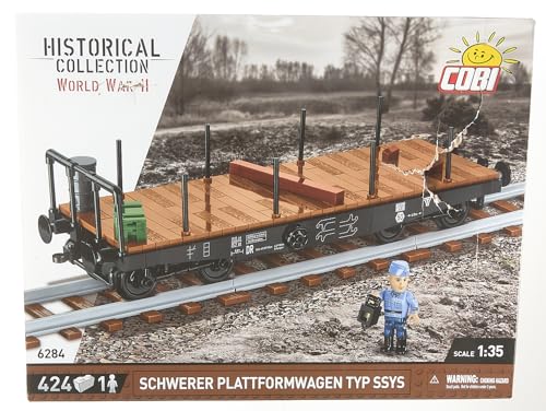 COBI Historical Collection WWII Schwerer Plattformwagen Type Ssys