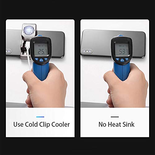 DIAOD Portable Mobile Phone Cooler Game Cooling Gaming Heat Sink Audio Aux Radiator (Color : Black)