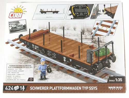 COBI Historical Collection WWII Schwerer Plattformwagen Type Ssys