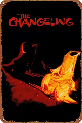 The Changeling Metal Tin Sign Garage Sign Wall Decoration Old Car Shop Movie Poster Oil Station Sign 8 × 12 inches
