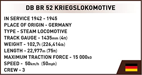 COBI Historical Collection Kriegslokomotive Baureihe 52 Locomotive