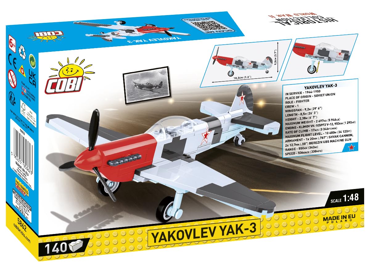 COBI Historical Collection WWII Yakovlev Yak-3 Plane