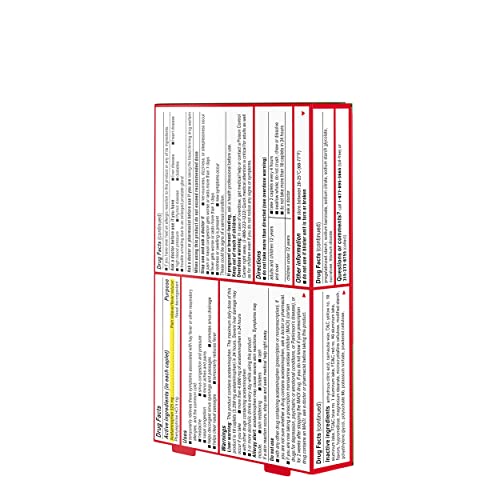 Tylenol Sinus + Headache Daytime Non-Drowsy Relief Caplets, Acetaminophen 325mg, Nasal Decongestant for Sinus Pressure, Headache & Nasal Congestion Relief, 24 ct