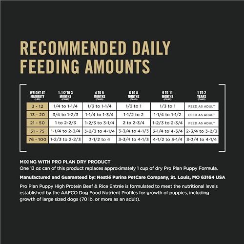 Purina Pro Plan Sport High Protein Puppy Food Beef & Rice Wet Formula - (Pack of 12) 13 oz. Cans