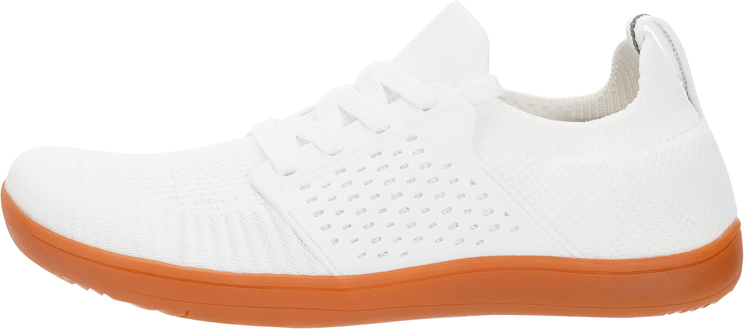 WHITIN Women's Minimalist Barefoot Low Zero Drop Shoes Female Sneakers Width Ladies Size 9 Wide Toe Box Trail Running Wider Tennis White/Gum 40