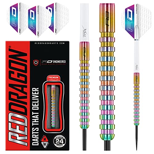 RED DRAGON Javelin Spectron 20 Gram Premium Tungsten Darts Set with Flights and Stems