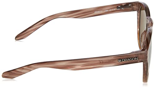 Dragon Unisex Opus Sunglasses - Grey Caramel Gradient Frame | LL Brown Lens