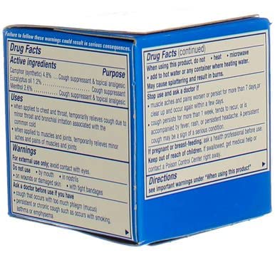 Vicks Vaporub Ointment, 1.76 Oz by Vicks (Pack of 2)