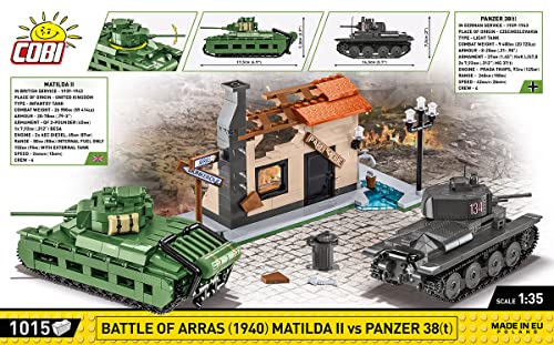 COBI Historical Collection WWII Battle of Arras (1940) Matilda II vs Panzer 38