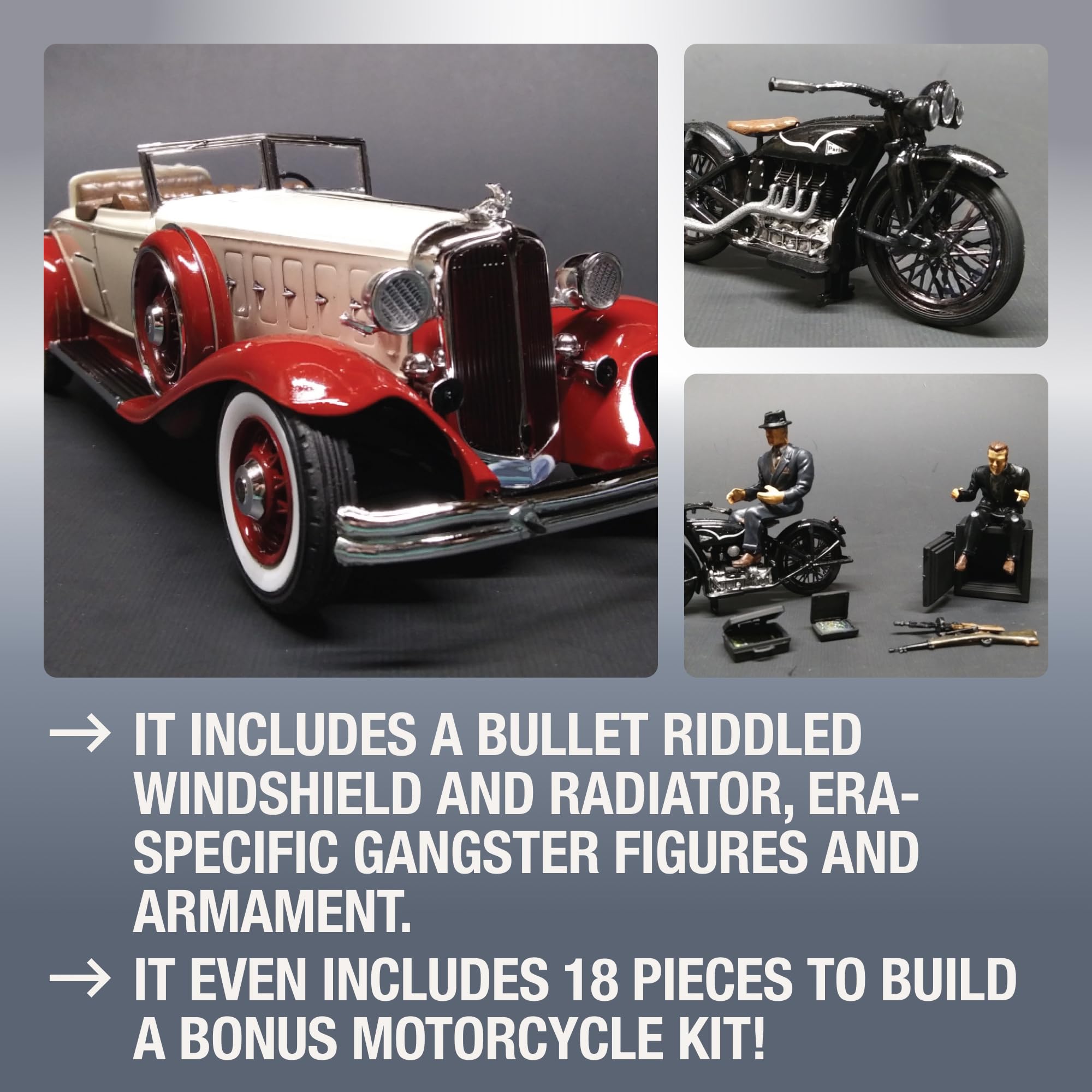 MPC 1932 Chrysler Imperial "Gangbusters" 1:25 Scale Model Kit