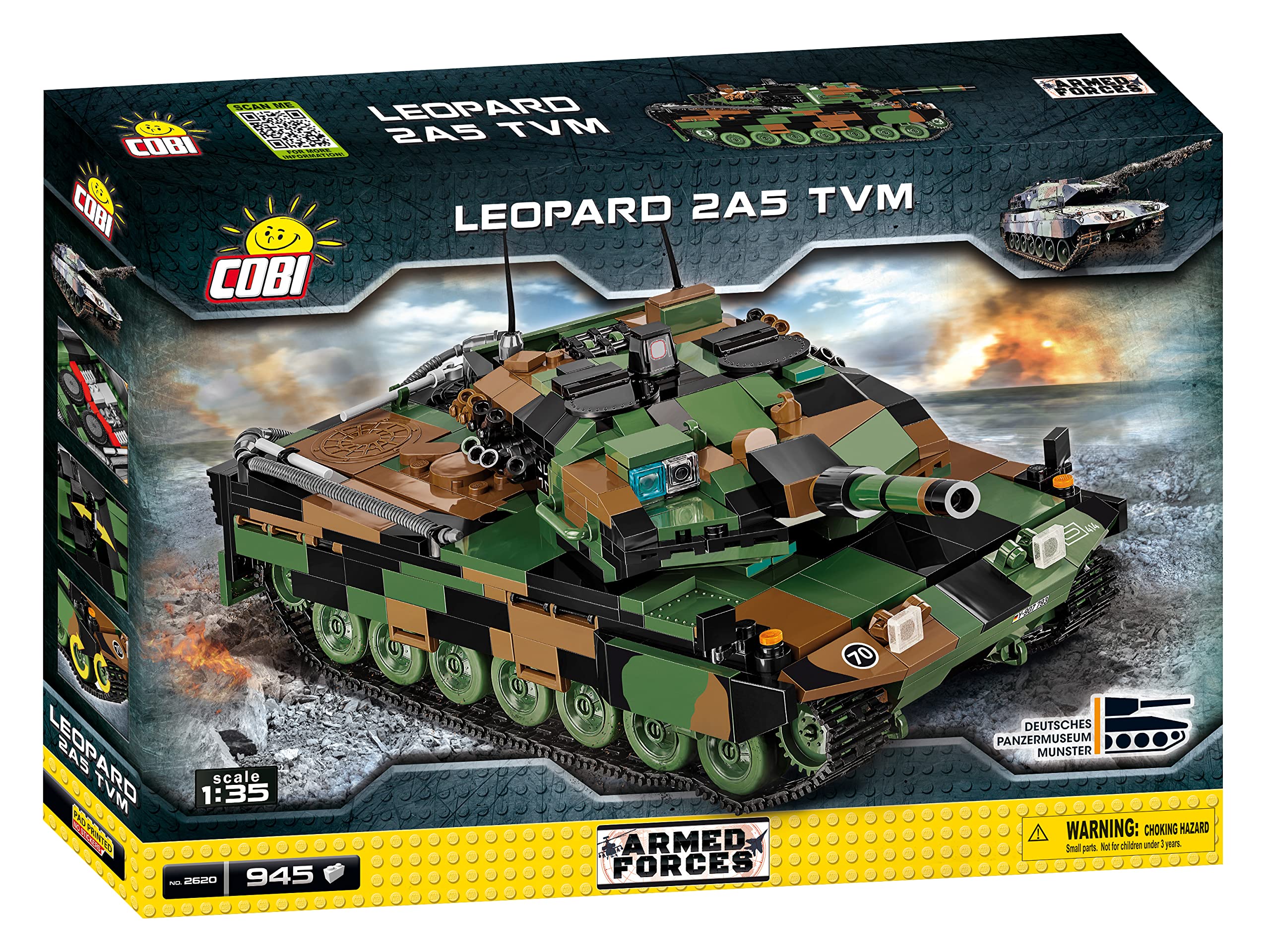COBI Armed Forces Leopard 2A5 TVM German prototype tank