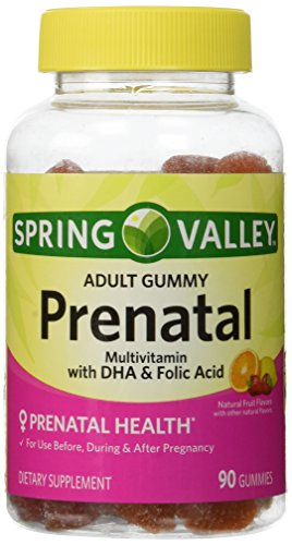 Spring Valley - Prenatal Gummy Multivitamin with DHA & Folic Acid, Fruit Flavor, 90 Gummies