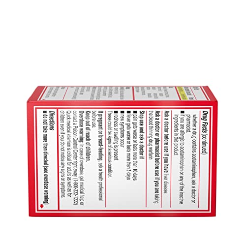 Tylenol Extra Strength Coated Tablets, Acetaminophen Adult Pain Relief & Fever Reducer, 24 ct (Pack of 6)