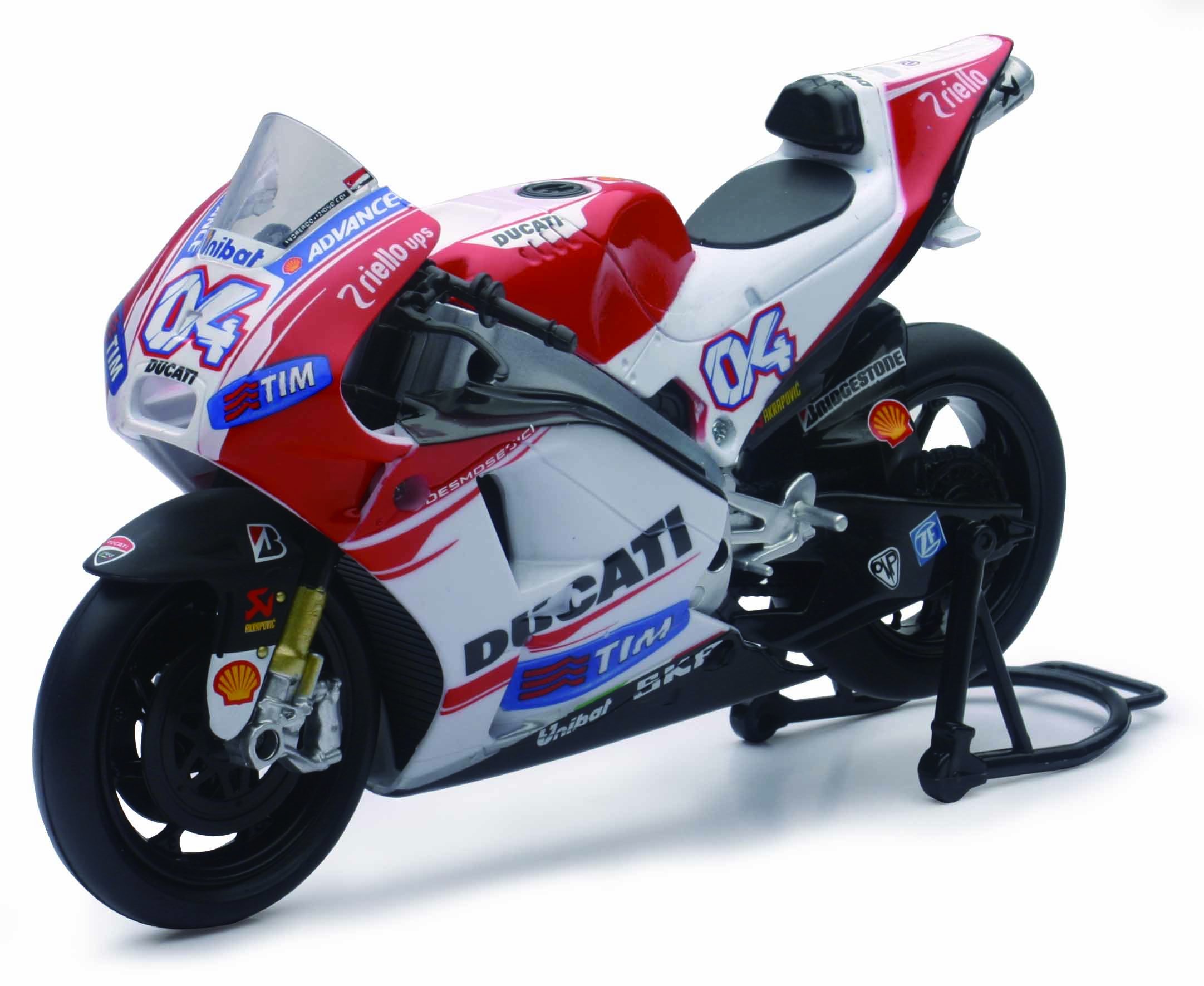 New-Ray 57723"Ducati Desmosedici Dovisoso No.4 Model Motorbike
