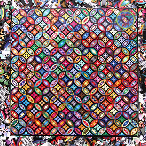 Bgraamiens Puzzle-Four Leaf Clover-1000 Pieces Creative Color Challenge Jigsaw Puzzle