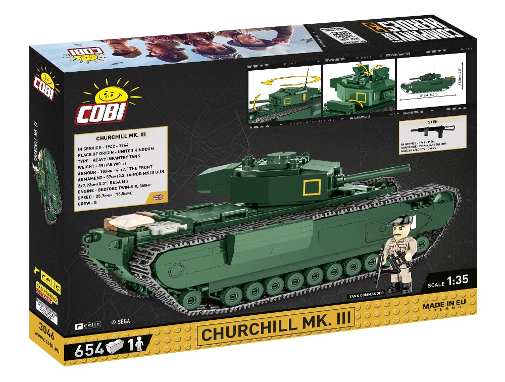 COBI Company of Heroes 3 Churchill Mk. III Tank