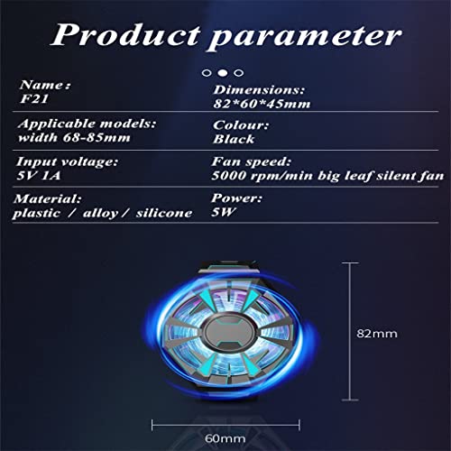 JYXDKD Universal Mini Mobile Phone Cooling Fan Turbo Game Cooler Cell Phone Cool Heat Sink