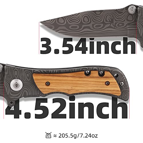 Moblade Engraved Pocket Knife for Husband, 5 Years Anniversary Present, 5 Years of Marriage, Gift for him 5th Anniversary, Husband Gift, 5 Years Down, Forever to Go