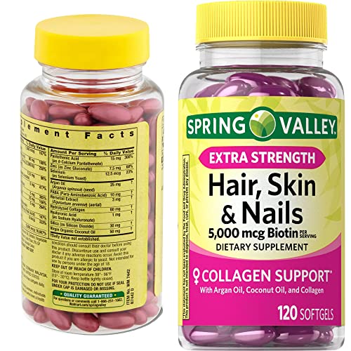 Revitalize Your Beauty with Spring Valley's. Includes Luall Fridge Magnetic + Spring Valley Hair, Skin & Nails Dietary Supplement