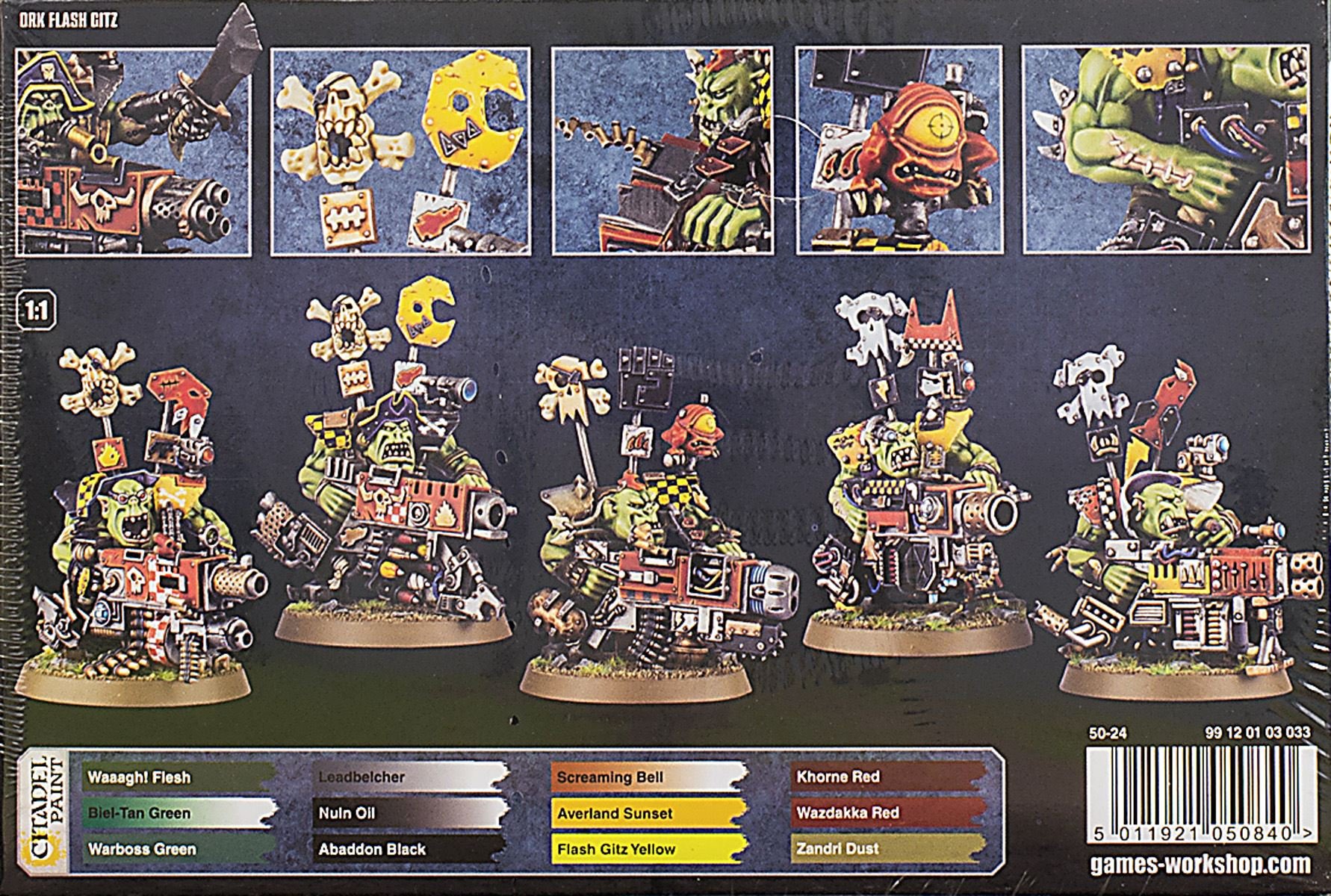 Games Workshop 99120103033" Warhammer 40,000" Ork Flash Gitz Action Figure, Black