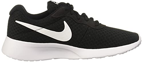 Nike Women's WMNS Tanjun Running Shoes, Black/White, 8