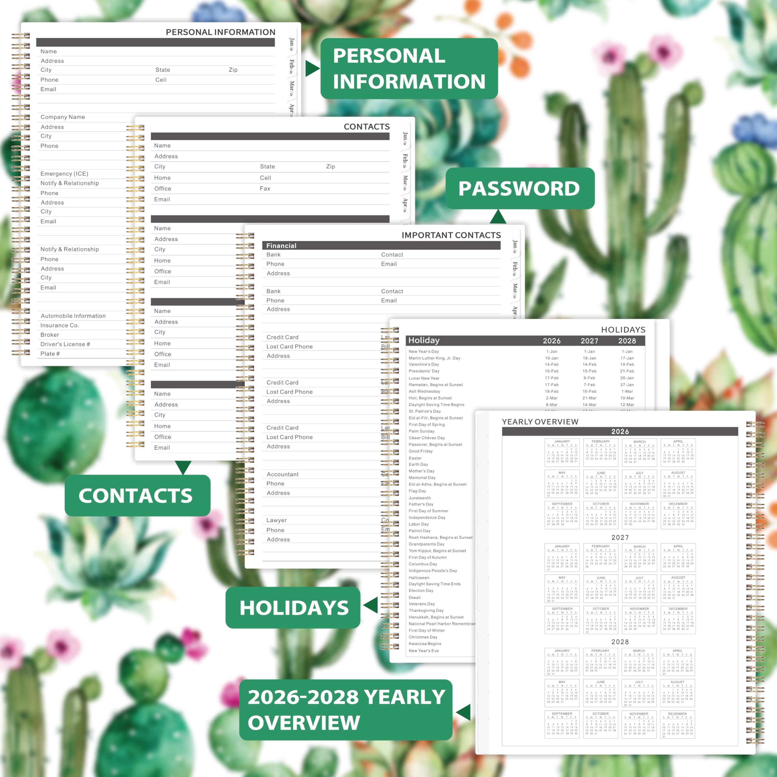 2023-2025 Monthly Planner/Calendar - 2 Year Monthly Planner 2023-2025, July 2023 - June 2025, 9" x 11" Planner with Twin-Wire Binding, Monthly Tabs, Two-Side Pocket, Perfect Daily Organizer