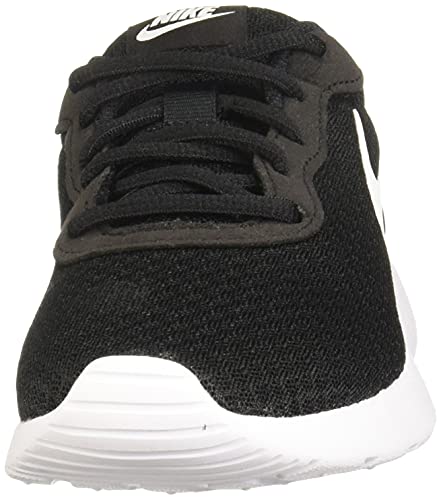 Nike Women's WMNS Tanjun Running Shoes, Black/White, 8