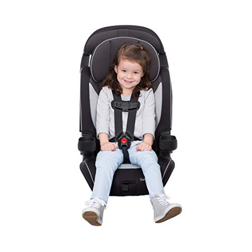 Safety 1st Grand 2-in-1 Booster Car Seat, Forward-Facing with Harness, 30-65 pounds and Belt-Positioning Booster, 40-120 pounds, Black Sparrow