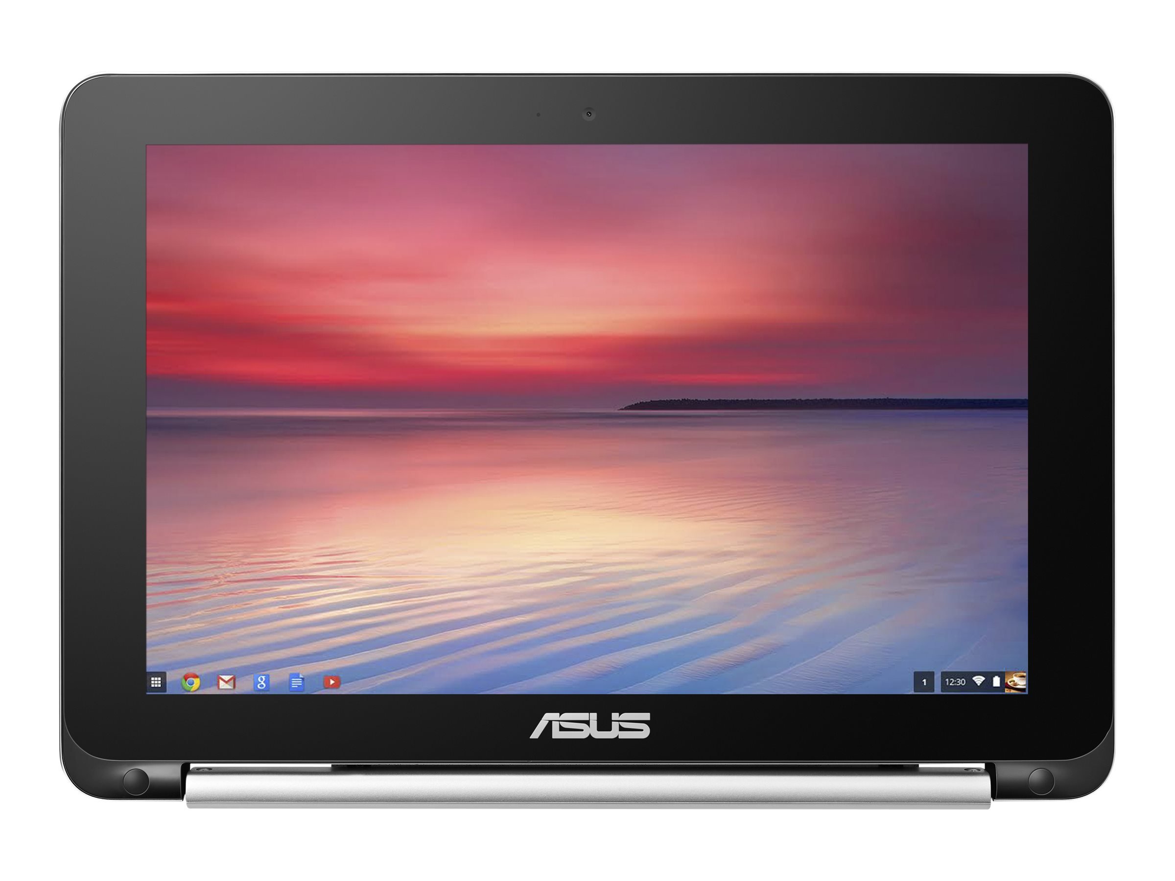 ASUS C100PA-DB01 Chromebook Flip 10.1" Touchscreen Laptop (Quad Core, 2GB, 16GB SSD) - Aluminum Chassis,Silver