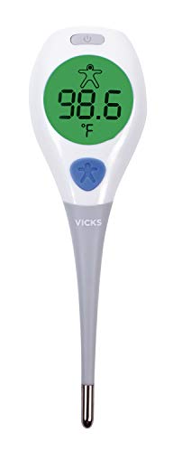 Vicks RapidRead Digital Thermometer – Accurate, Color Coded Readings in 2 Seconds - Digital Thermometer for Oral, Rectal or Under Arm Use