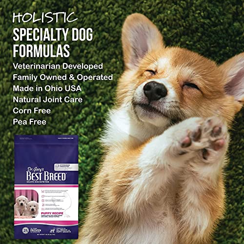 Best Breed Dr. Gary's Puppy Recipe Made in USA [Natural Dry Dog Food] - 28lbs, Dark Brown, Medium