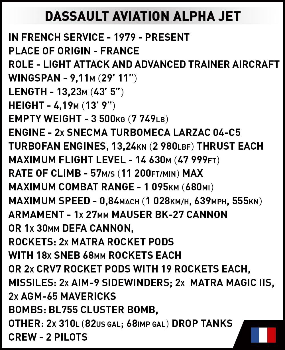 COBI Armed Forces Alpha Jet - Patrouille de France