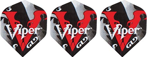 Viper by GLD Products unisex adult Viper Blitz 95 Tungsten Steel Tip Dart Set with Case 28 Grams, Black, 28-Gram US