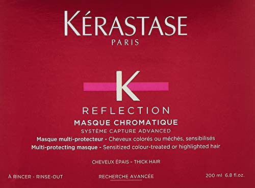 KERASTASE, Reflection Masque Chromatique Multiprotecting Masque sensitized Colourtreated or Highlighted Hair Thick Hair 6.8 Ounce 7 Fl Oz