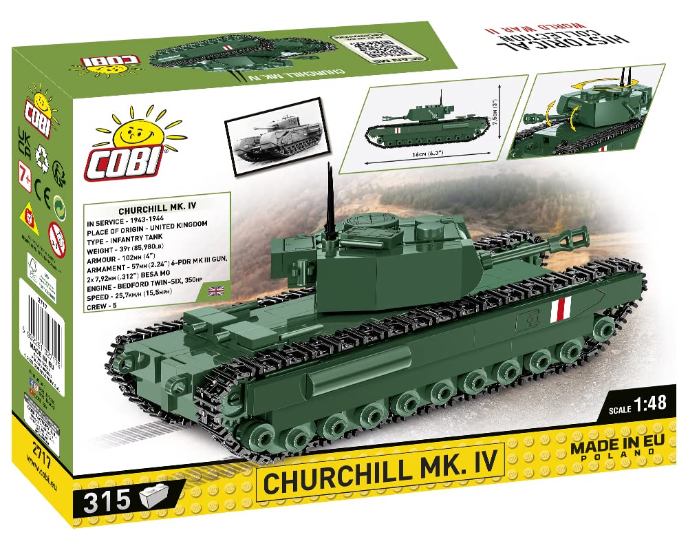 COBI Historical Collection World War II Churchhill MK. IV Tank