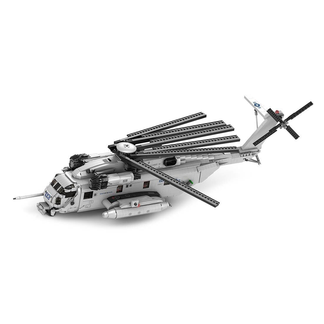 CHUO Military Army Airplane Building Bricks, MOC-127265 CH-53E Super Stallion Military Helicopter Building Blocks, 1/35 MOC Aircraft Model Plane Toy (2192 PCS)