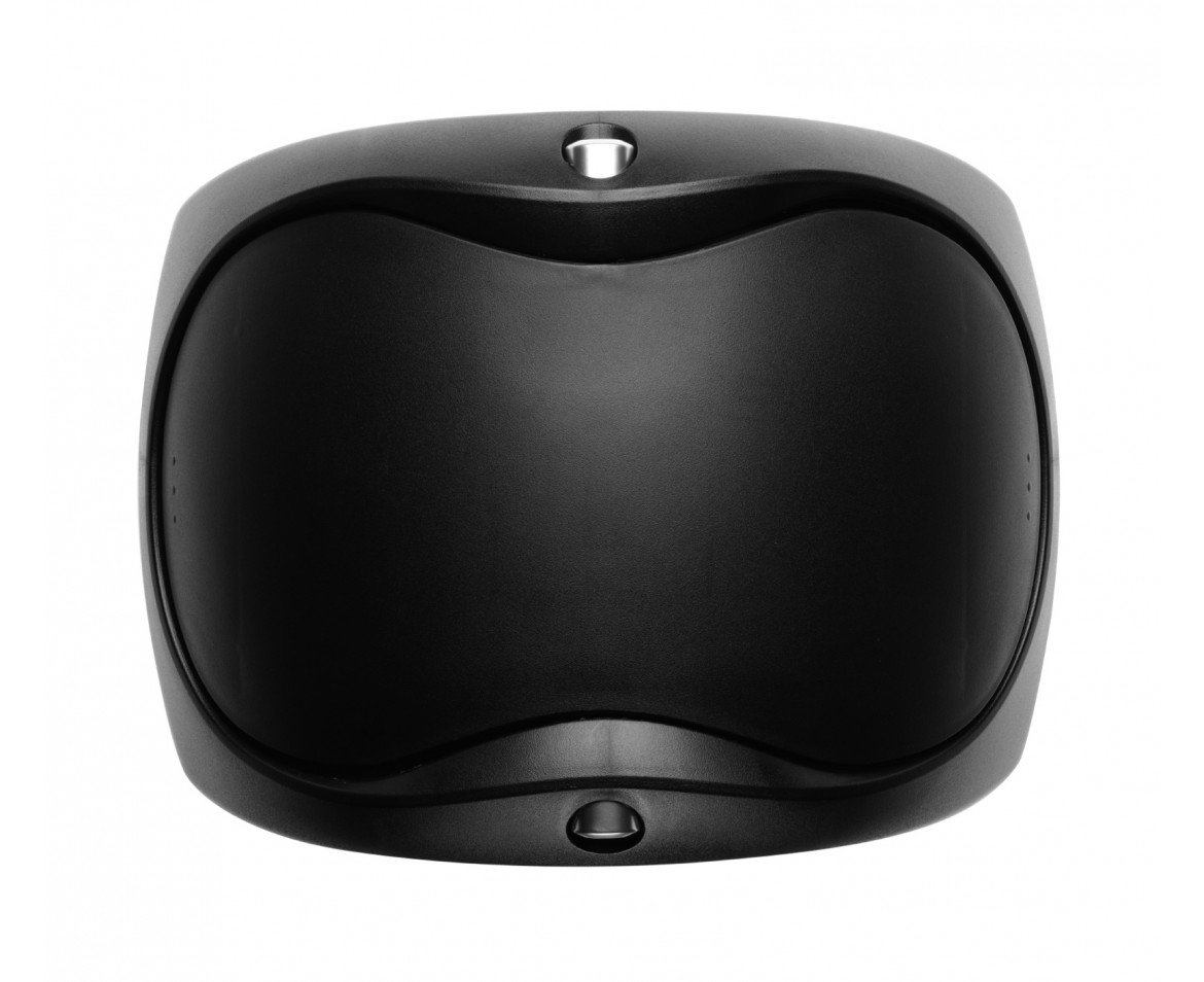 simplehuman 60 Liter / 16 Gallon Swing Lid Trash Can, Black Plastic