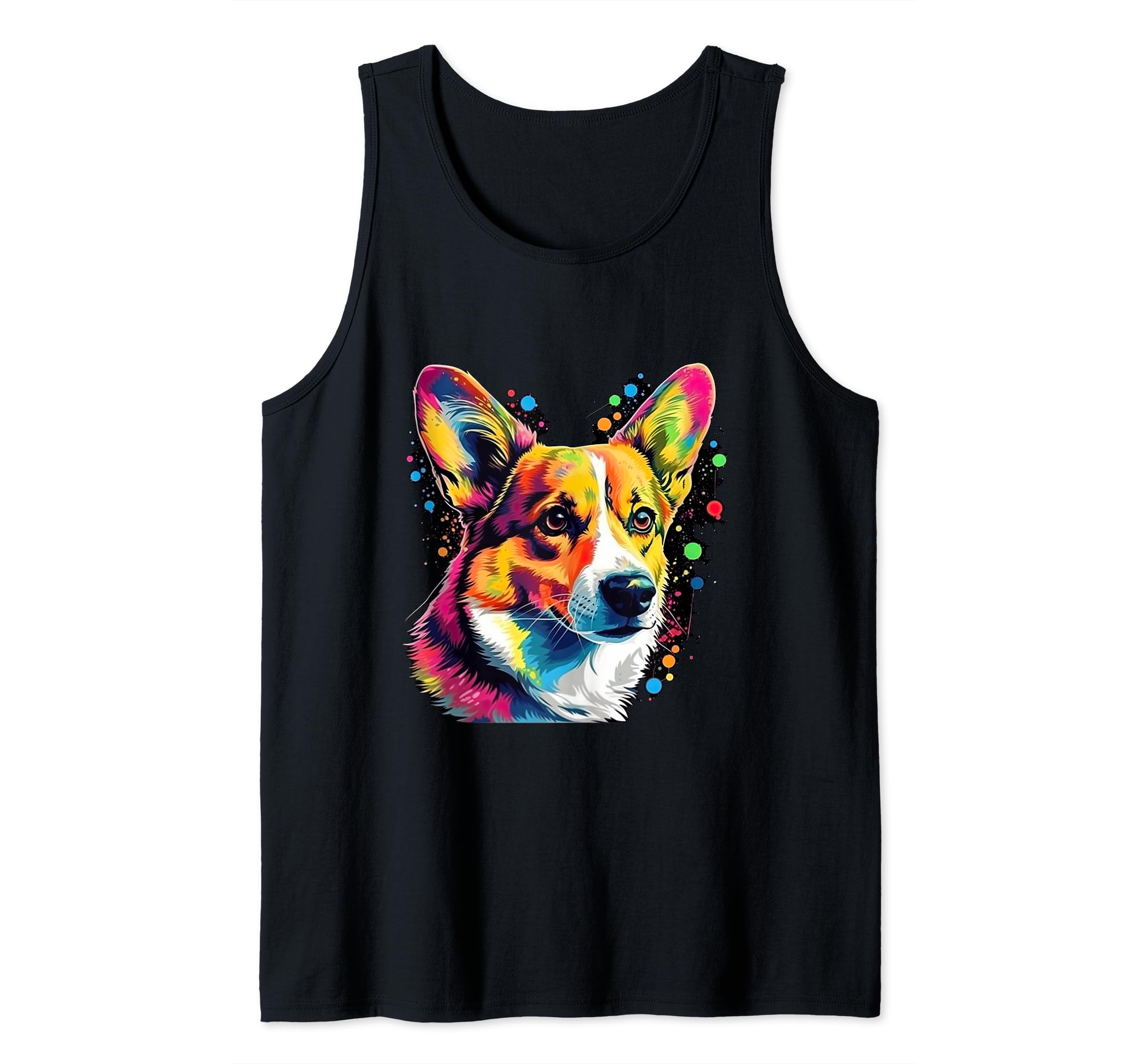 Corgi Portraits for Playful Canine Lovers Tank Top