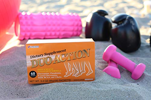Umeken 2X Duo Action, Glucosamine + Chondroitin + MSM + BCAA + Special Joint Health* Herbal Formula. 2 Month Supply