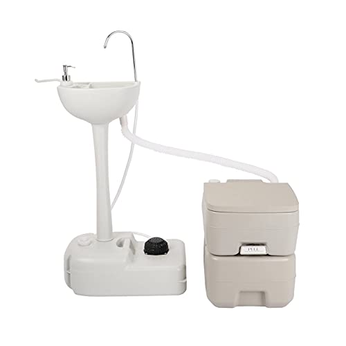 NC CHH-7701 1020T Portable Removable Outdoor Hand Sink with Portable Toilet