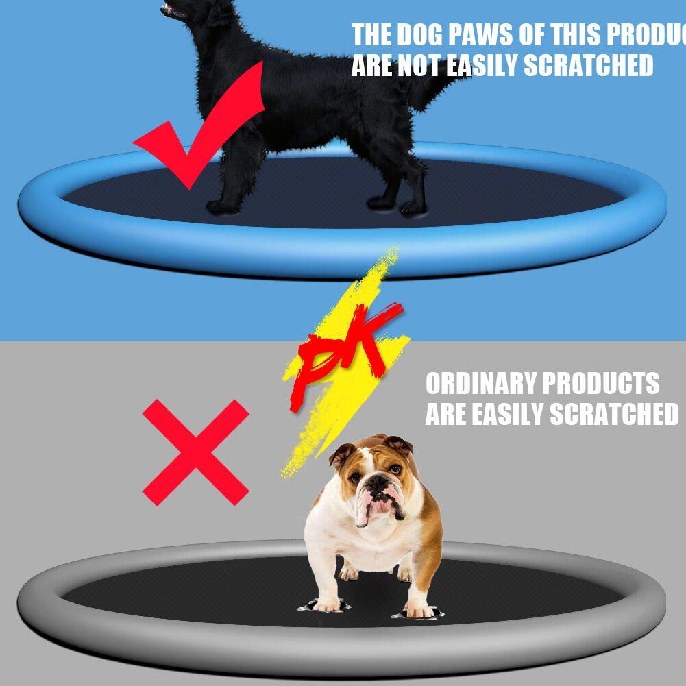 Sprinkler Splash Pad for Dogs .Non Slip Dog Pool Sprinkler for Dogs Thickened Durable Bath Pool Outdoor Games Water Mat Toys,- (59")