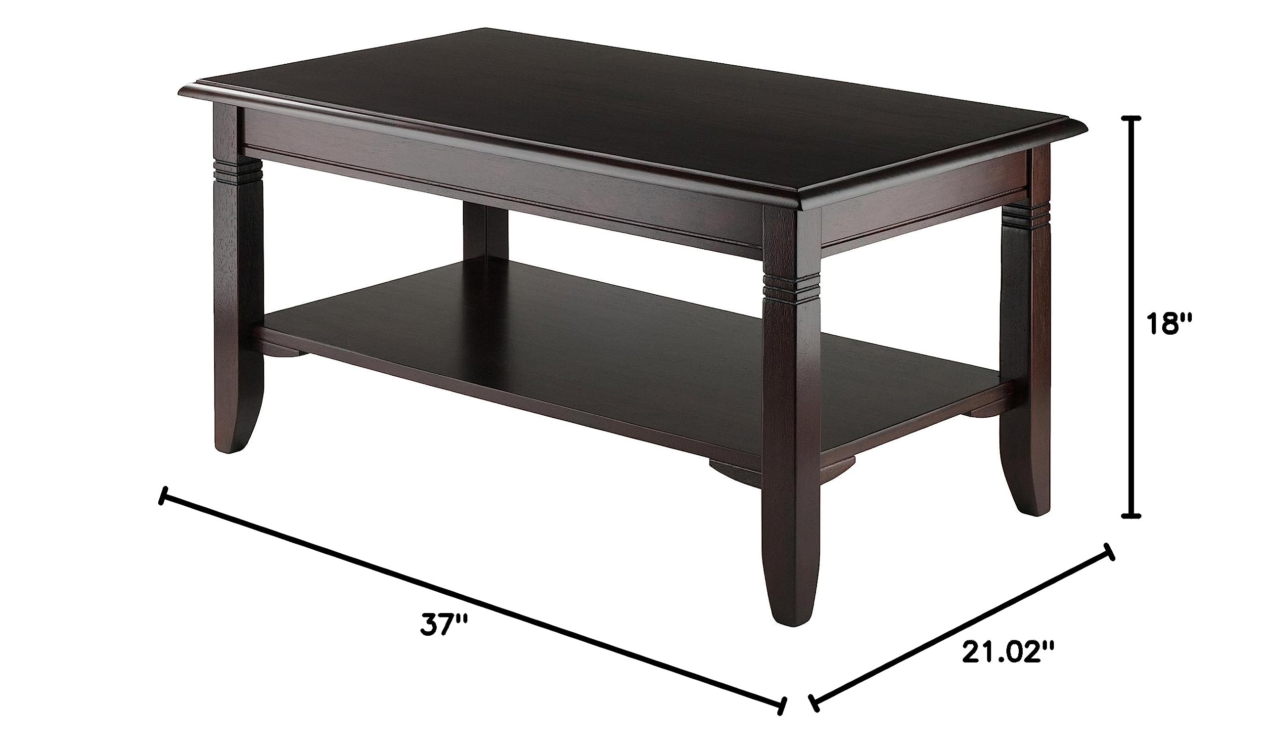 Winsome Wood Nolan Occasional Table, Cappuccino
