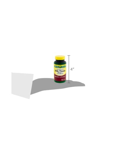 Spring Valley Standardized Extract Milk Thistle 175 mg, 90 Count + STS Fridge Magnet.